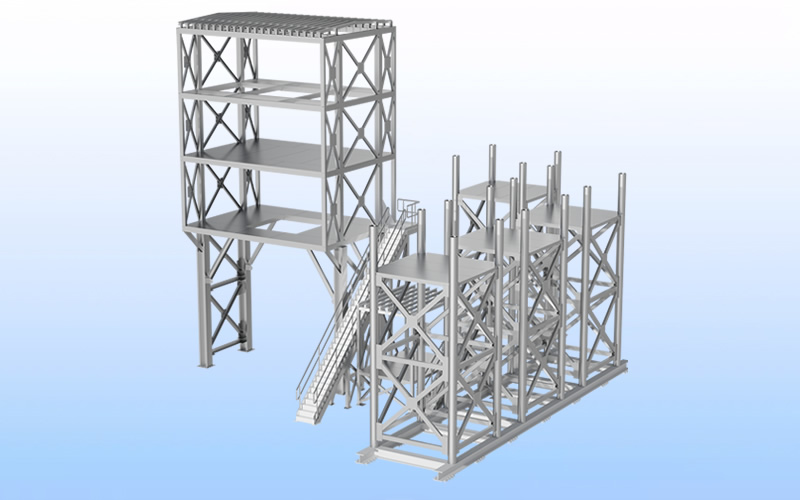 Mechanical Equipment Platforms and Machine Installation Services, Large ...